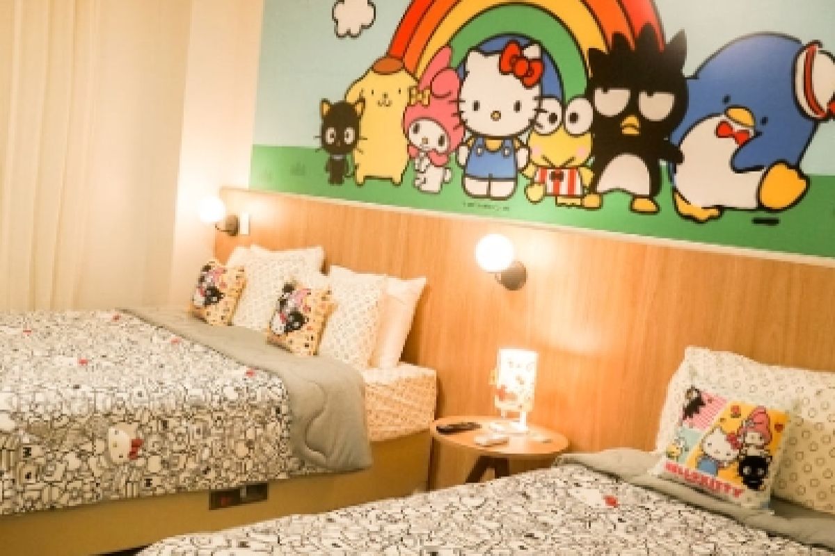 Chegam ao Brasil os primeiros quartos temáticos de Hello Kitty & Amigos