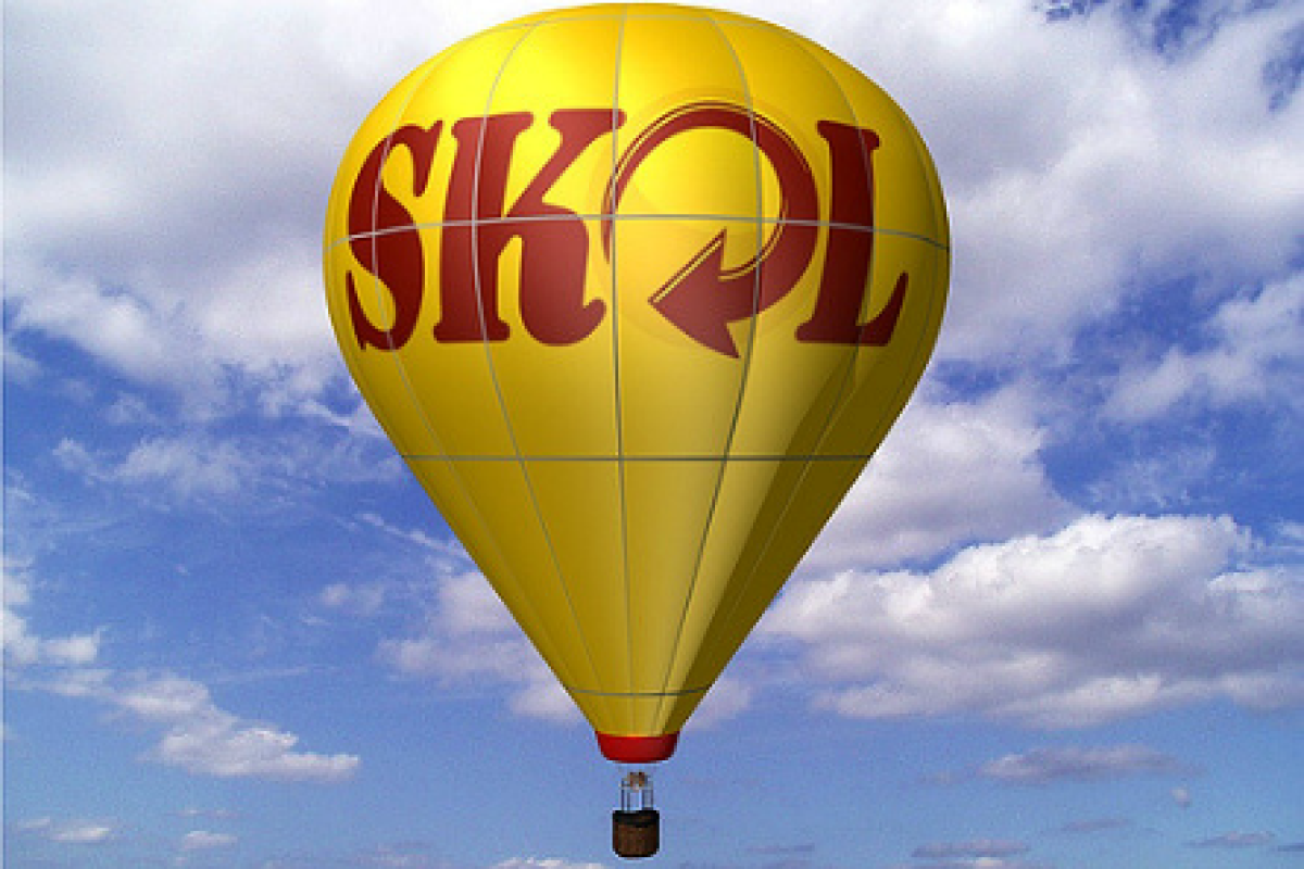 Diversão alcança o céu com Balão Skol nos Jogos Olímpicos